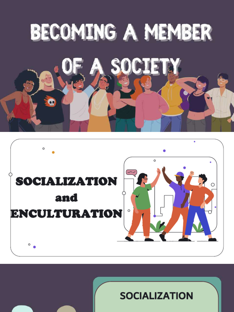 Socialization and Enculturation | PDF | Identity (Social Science ...