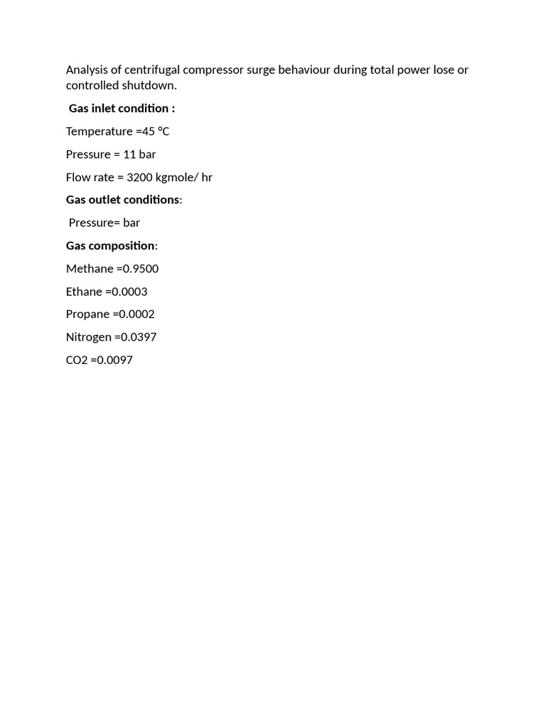 Compressor Surge Analysis - HSC | PDF