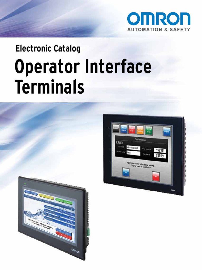 B Omron Operator Interface ECatalog2012 r1 | PDF | Display Resolution ...