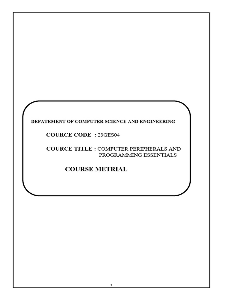 Cppe Metrial | PDF | Bios | Operating System