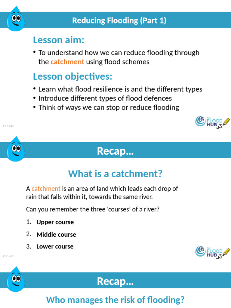 FT Q C47 Lesson 10 Part 1 Reducing Flooding | PDF | Flood | Drainage Basin
