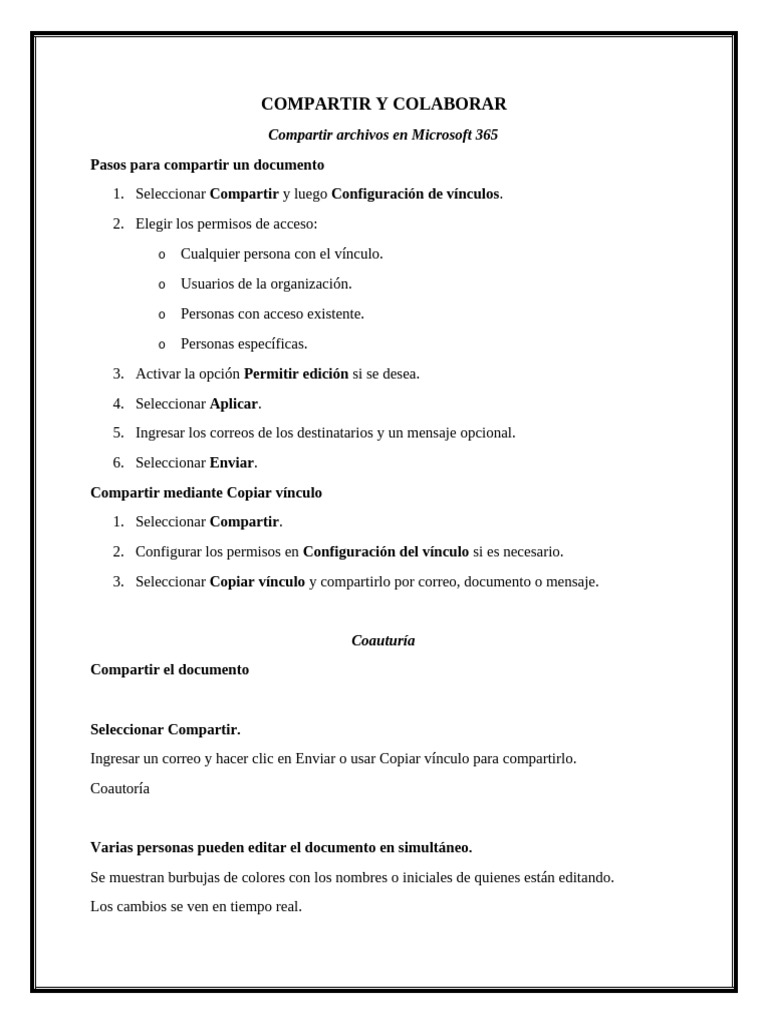 Compartir y Colaborar - Tics | PDF | Botón (Computación) | Informática