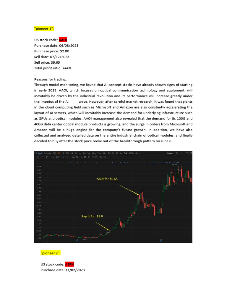 VIP Quantitative Trading Strategy Pioneer1-6 | PDF | Stocks
