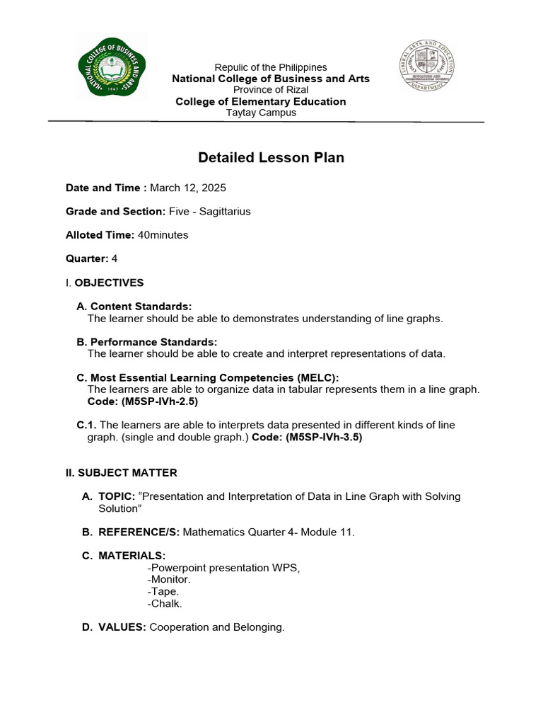 Edited Draft For Local Demo Math G5. | PDF | Cartesian Coordinate ...