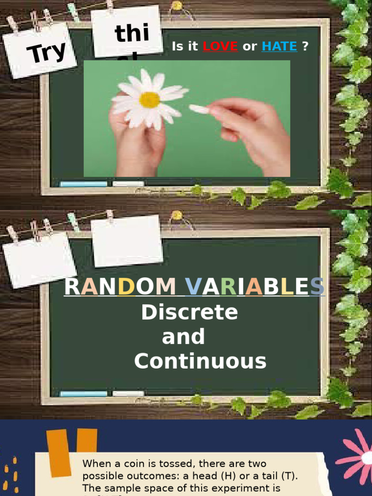 Understanding Random Variables: Discrete vs Continuous | PDF ...