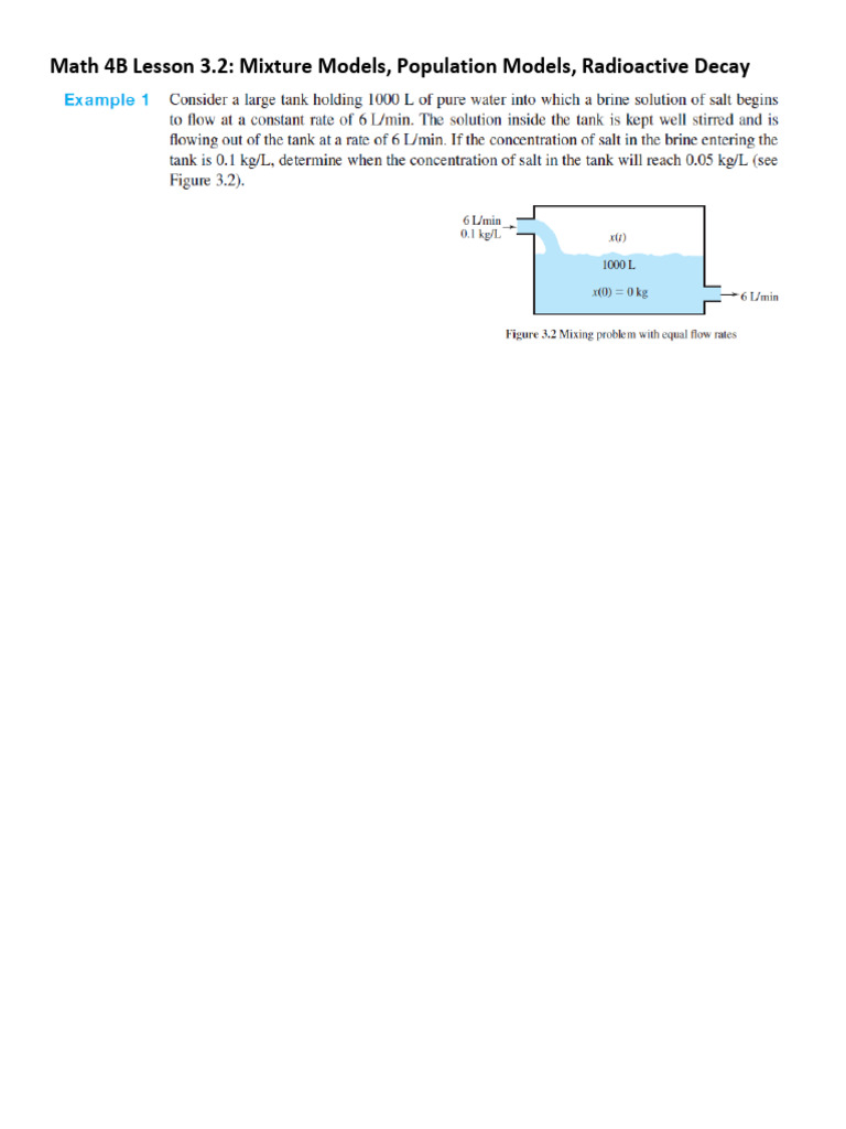 Math 4B Lesson 3.2 | PDF