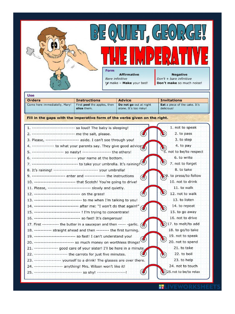 Imperatives Ex1 | PDF