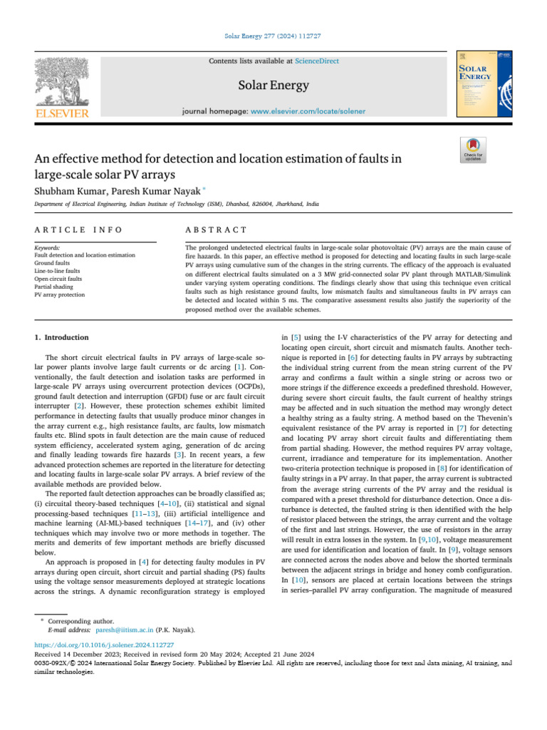 31_An effective method for detection and location estimation of faults in large-scale solar PV ...