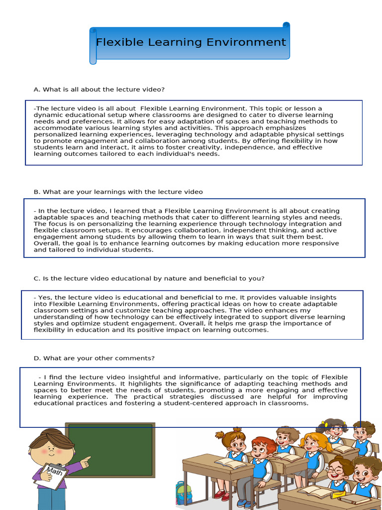 Flexible Learning Environment | PDF