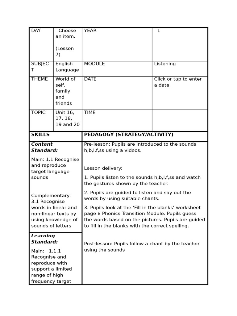 Week 2 Day 2 Lesson Plan | PDF