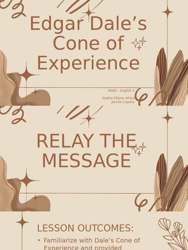 Understanding Dale's Cone of Experience | PDF | Experience | Learning