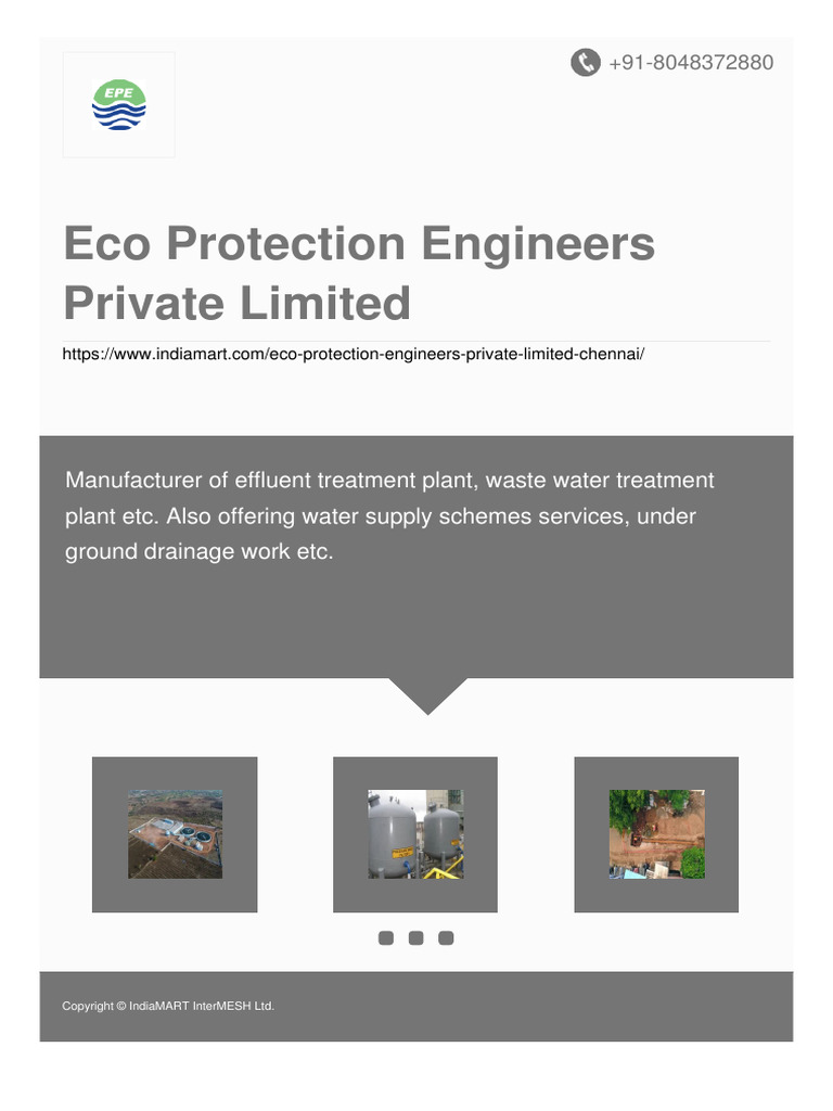 Eco Protection Engineers Private Limited | PDF