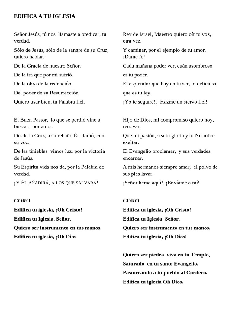 Edifica A Tu Iglesia | PDF