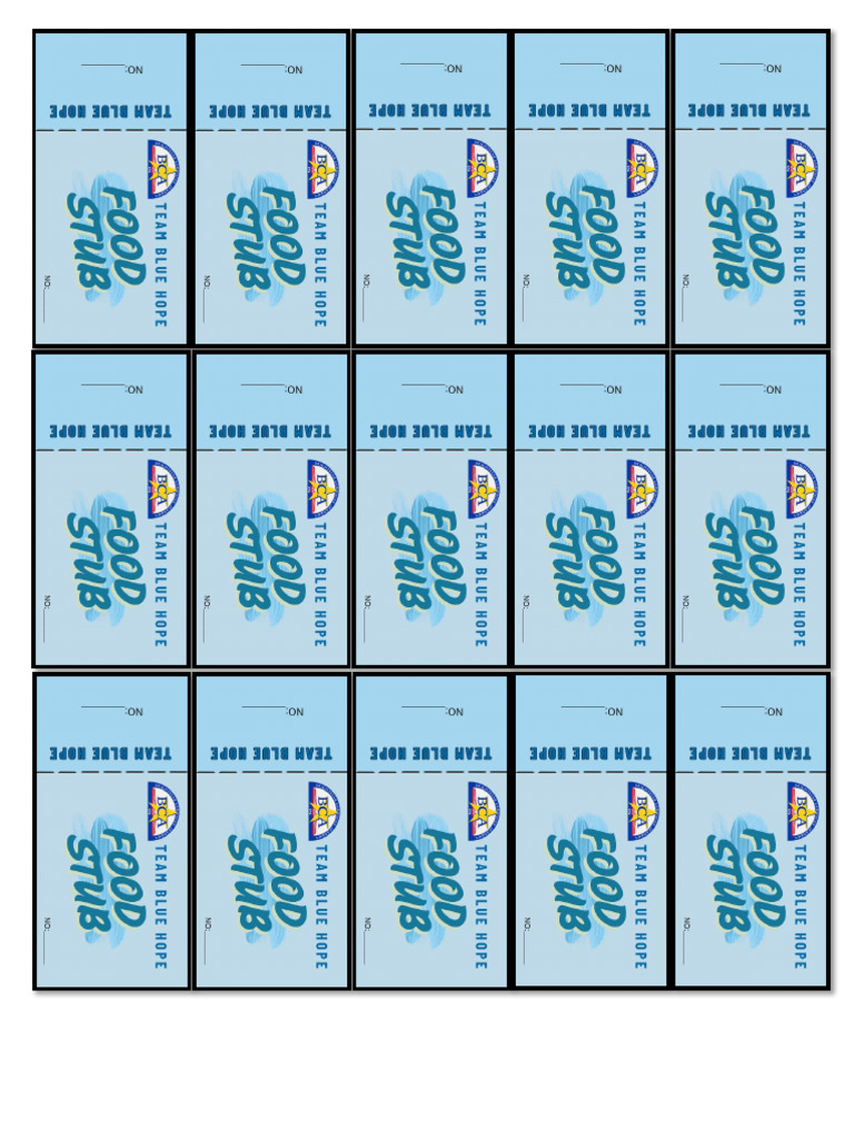 Food Stub | PDF