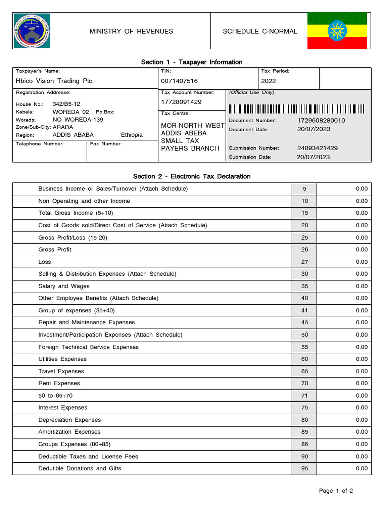 Mame Financial Report 2023&2024 | PDF | Expense | Tax Deduction