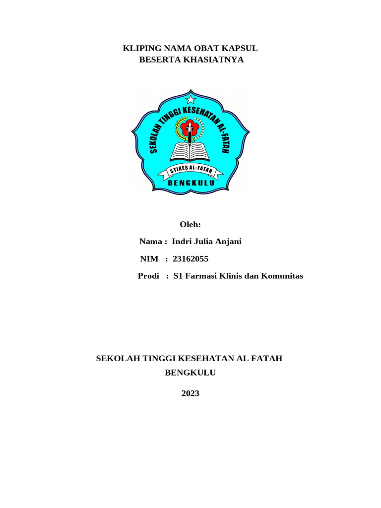 Kliping Nama Obat Kapsul[1] | PDF