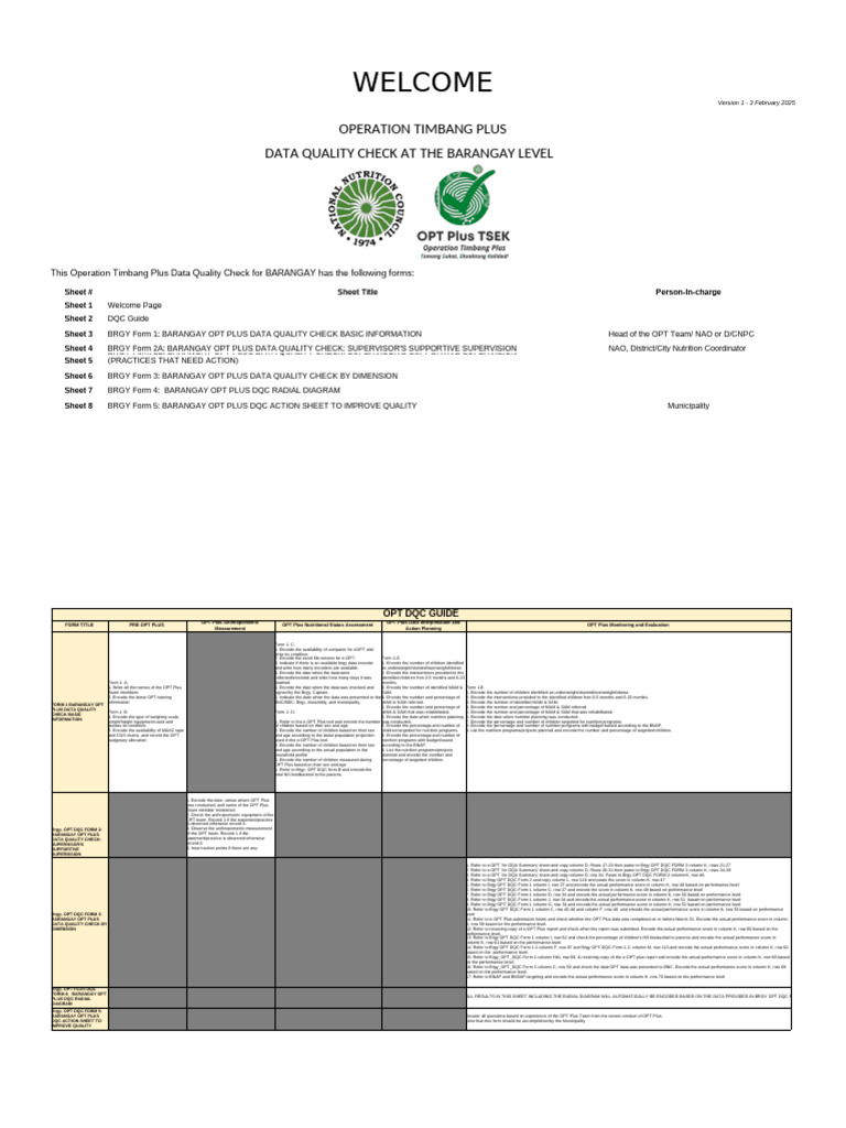 MATALOM OPT Plus DQC Barangay | PDF | Weight | Weighing Scale