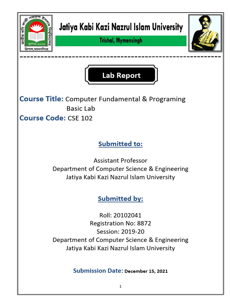 Final Lab Report - 141221 | PDF | Fahrenheit | Computer Science