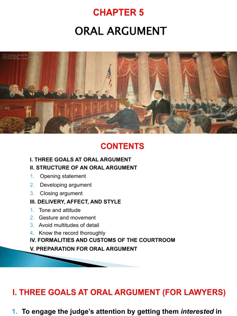 Mastering Oral Argument Techniques | PDF | Argument | Communication