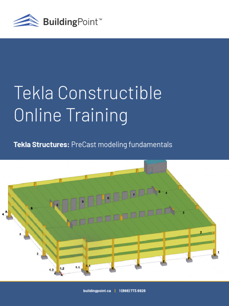 BP - CT - Tekla Structures PreCast Modeling Fundamentals Brochure | PDF | Precast Concrete ...