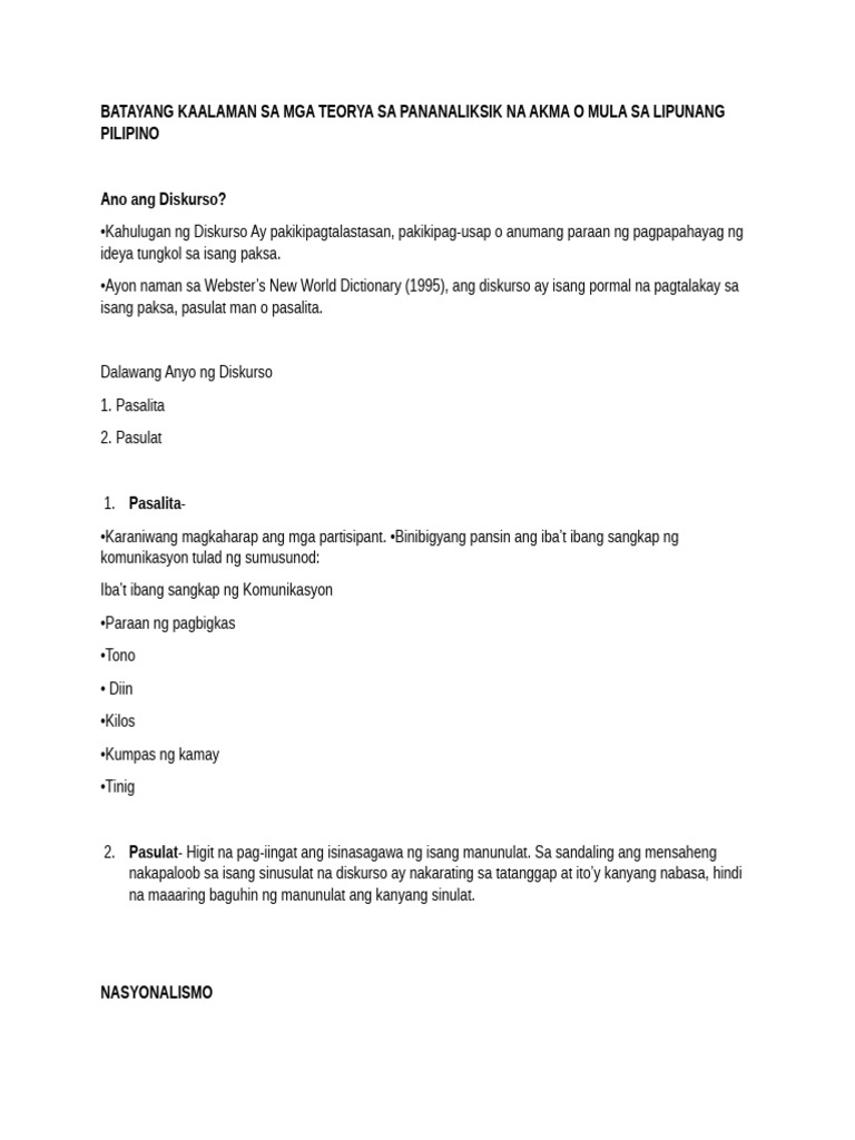 Tagam-Filipino-Report | PDF