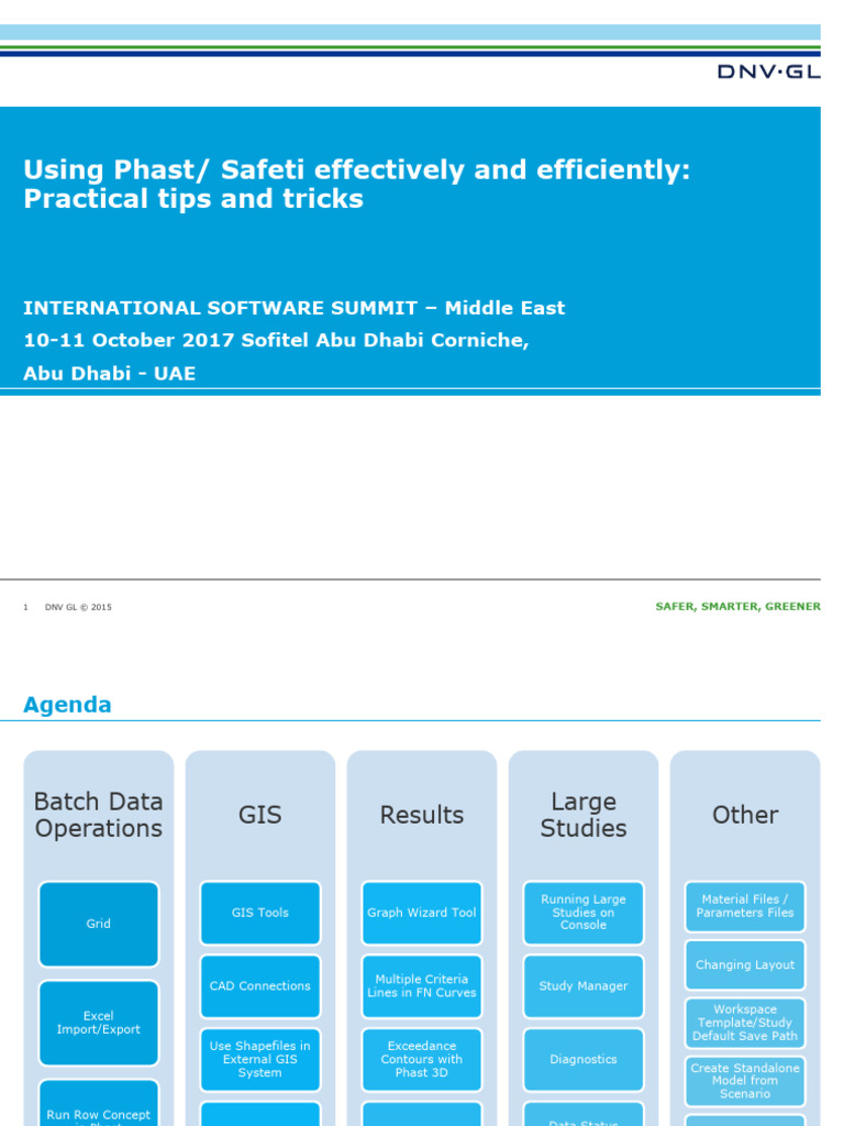 MiddleEast2017 Using Phast Safeti Effectively and Efficiently ...