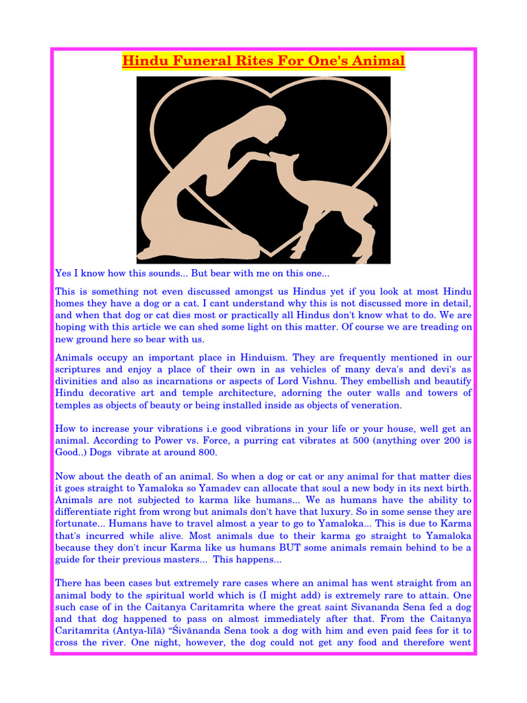 Hindu Pet Funeral Rites Explained | PDF | Sita | Rama