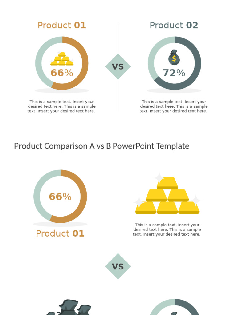 01 Product Comparison A Vs B Powerpoint Template 16x9 | PDF