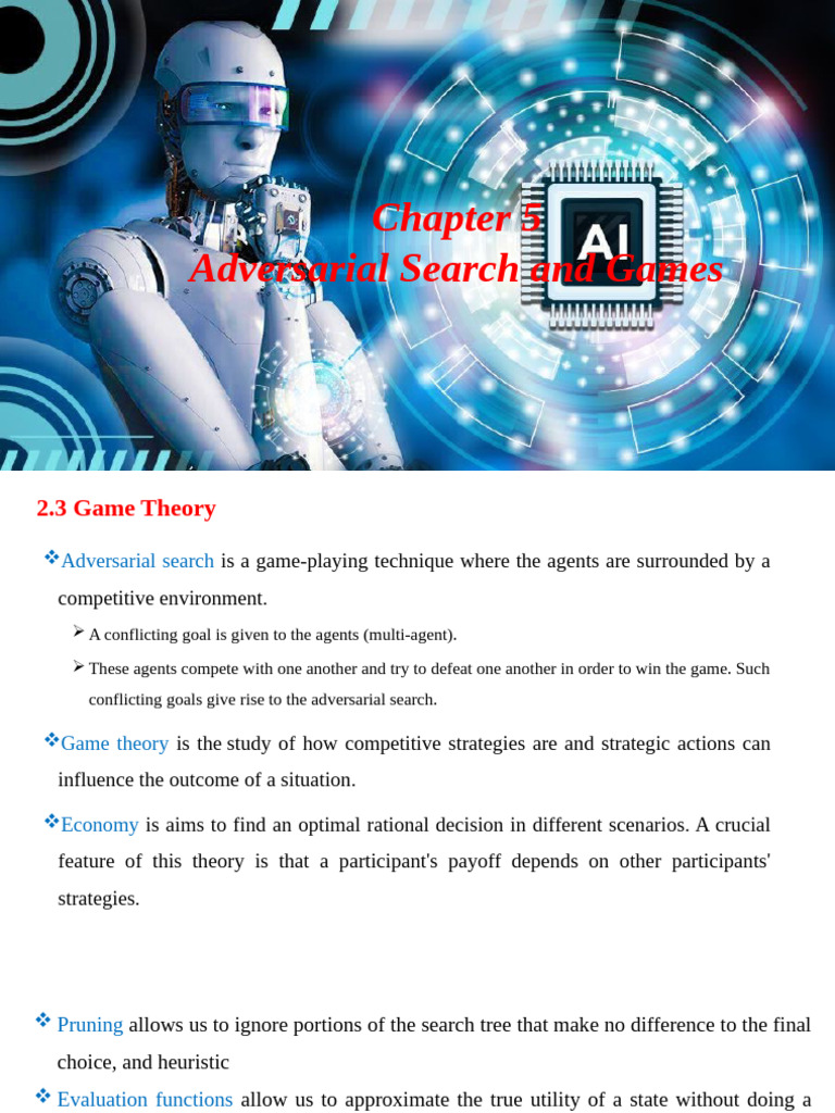 Ch 5 Adversarial Search | PDF | Economics Of Uncertainty | Algorithms And Data Structures