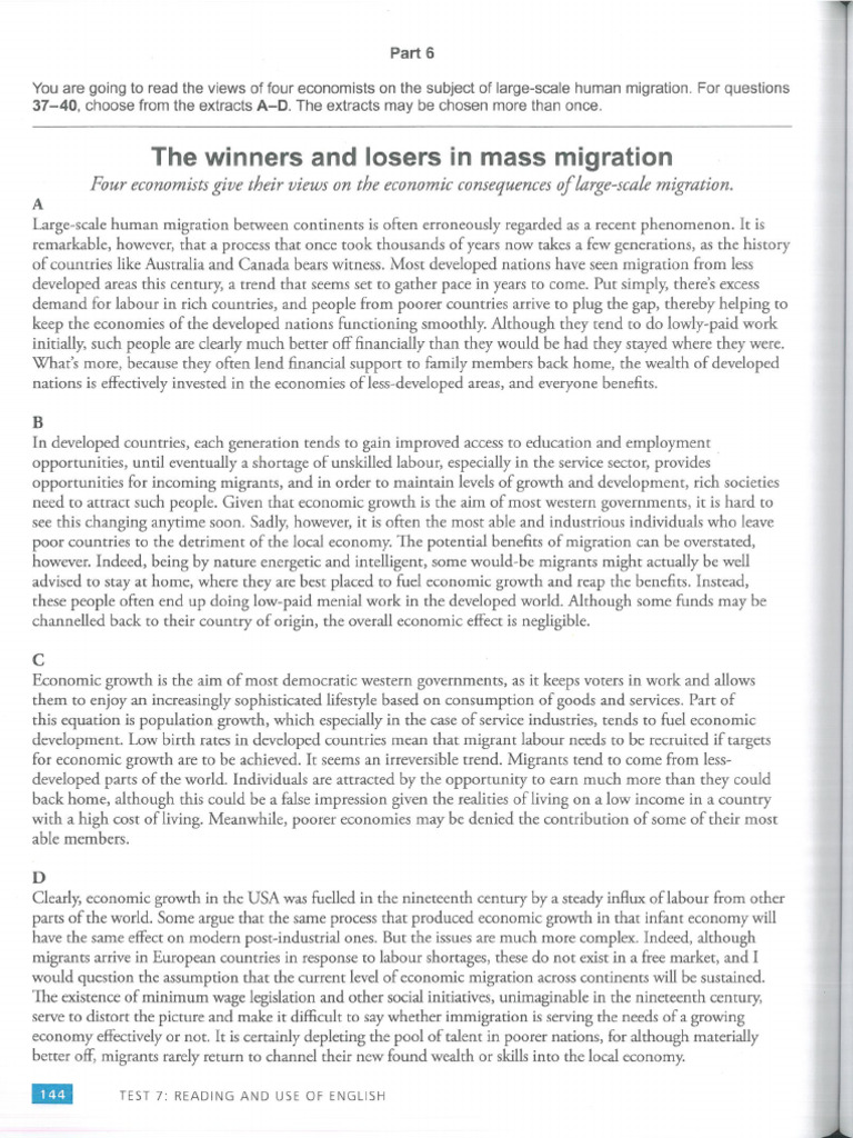 CAE Reading Part 6 | PDF