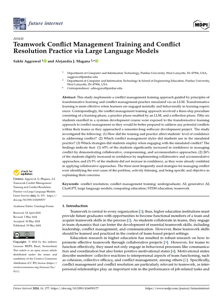 Teamwork Conflict Management Training and Conflict | PDF | Learning ...