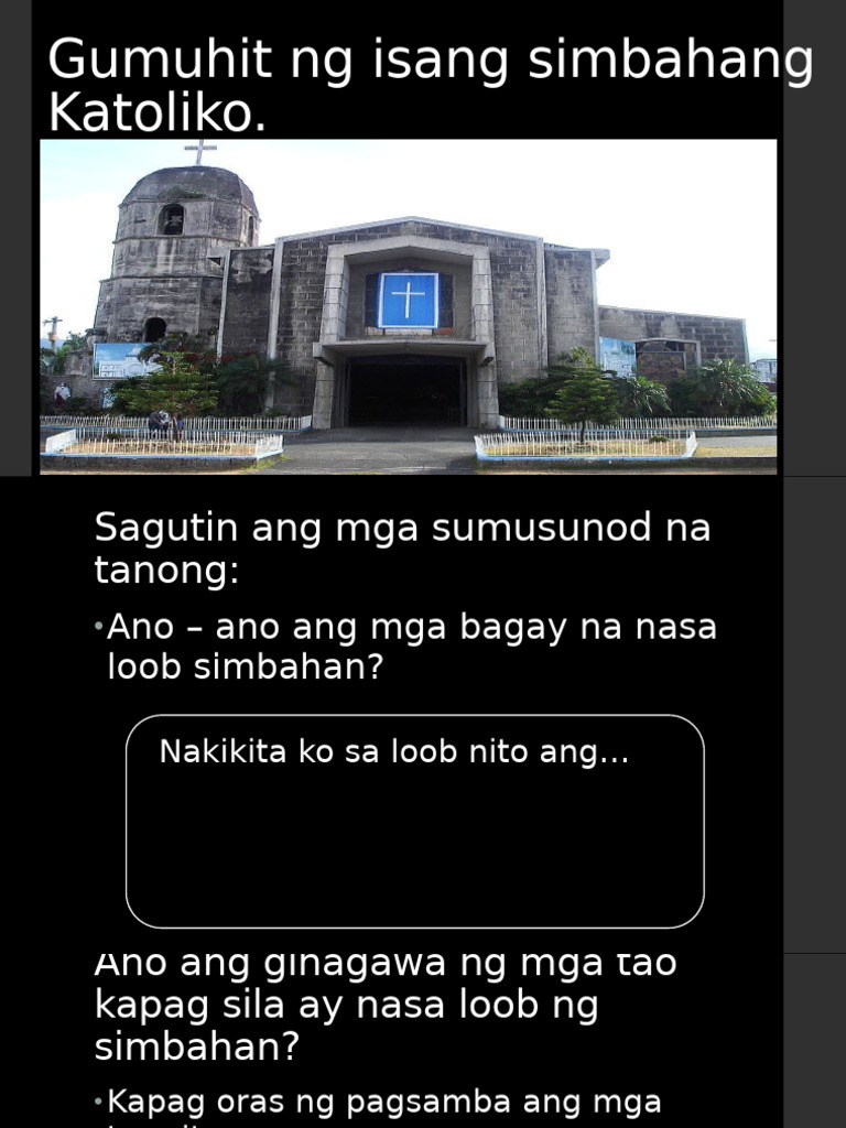 Gumuhit NG Isang Simbahang Katoliko | PDF