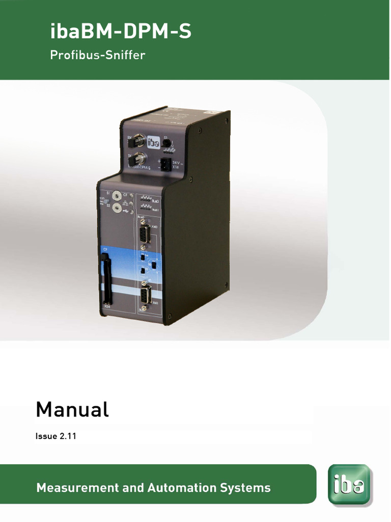 ibaBM-DPM-S - Manual | PDF | Usb | Electrical Connector