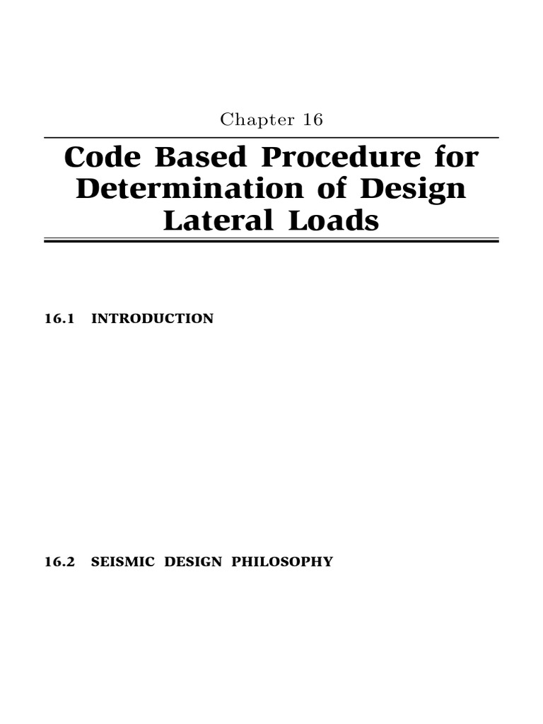 Equivalent Lateral Force Procedure Explained | PDF | Earthquake ...
