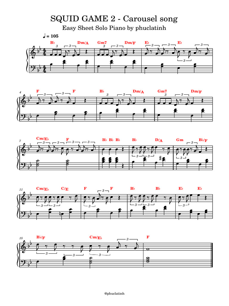 SQUID - GAME - 2 - Carousel - Song Phuclatinh | PDF