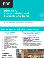 Lesson 4 - Characteristics of A Trend | PDF