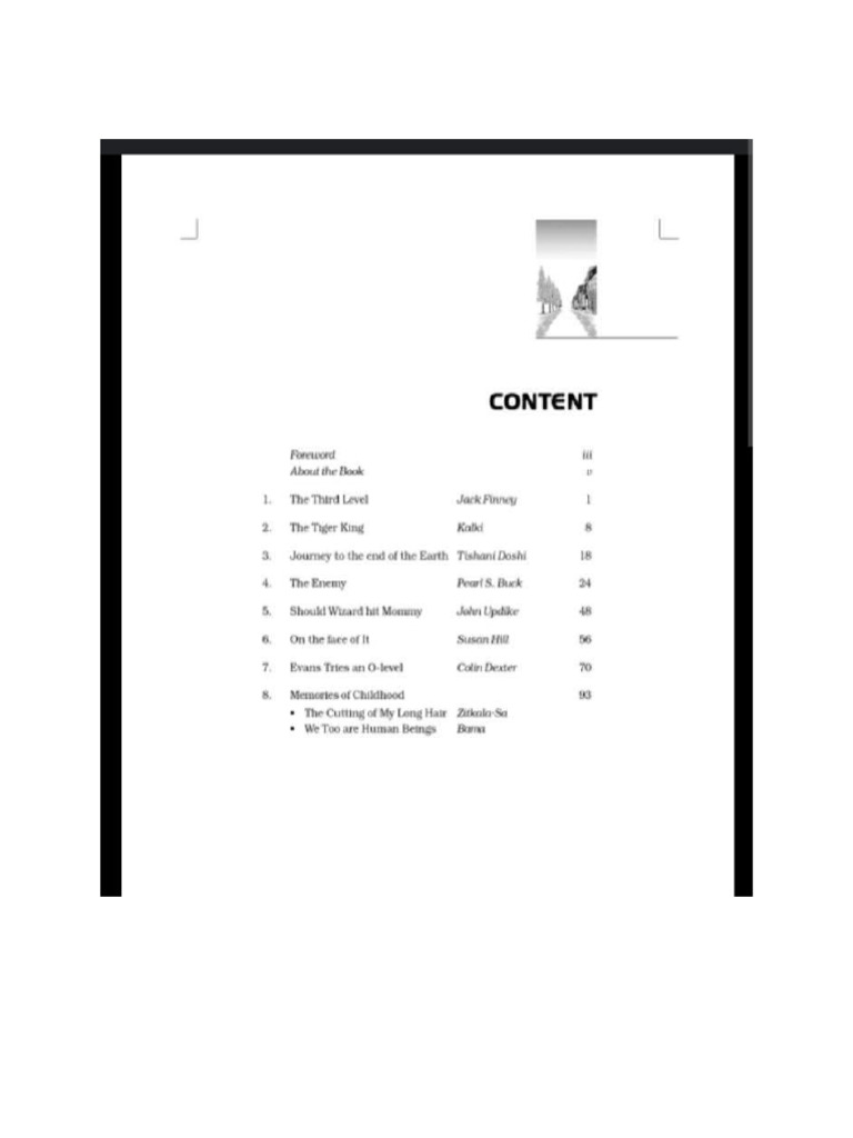 Vistas Class 12 Chapters PDF | PDF