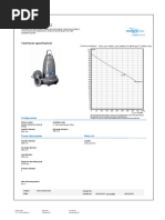 Flygt 3202 Technical Specifications | PDF | Electric Motor | Pump