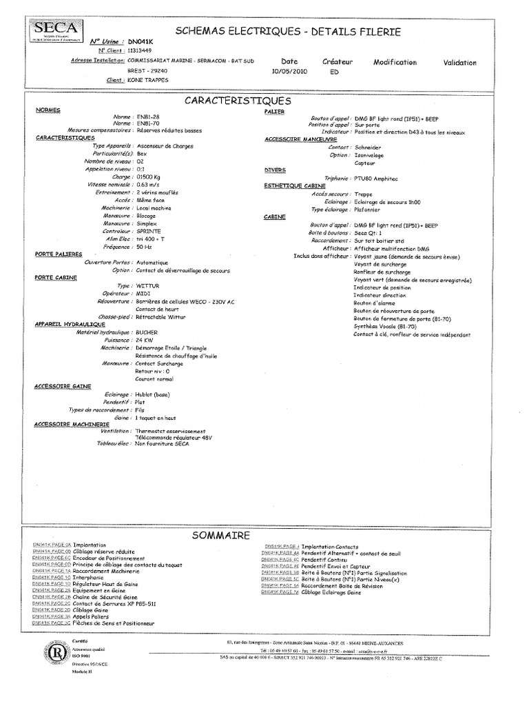 Schema Sprinte Asp116 Hyd Bucher Porte Wittur Midi (1-3) | PDF