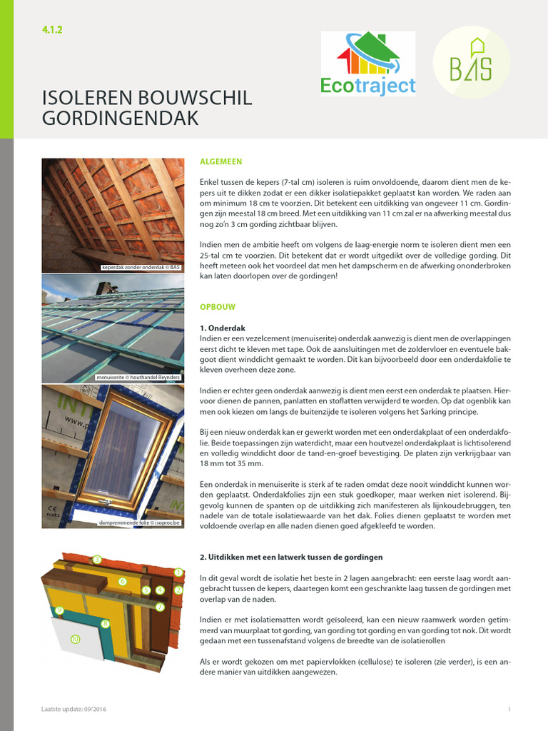 4.1.2 Isoleren bouwschil - gordingendak | PDF