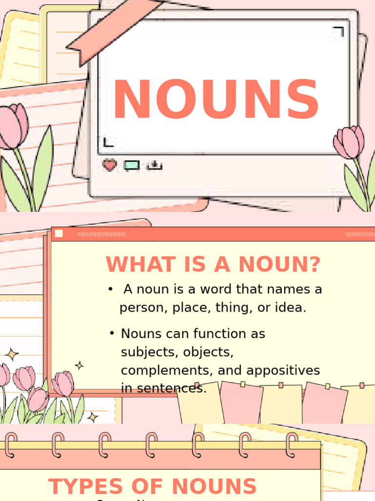 Understanding Nouns and Their Types | PDF | Noun | Subject (Grammar)