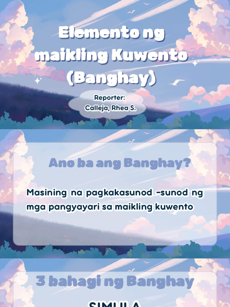 Elemento NG Maikling Kuwento (Banghay) | PDF