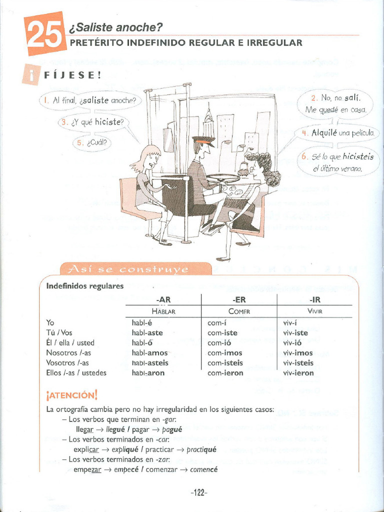25.pret. Indefinido (REG+IRREG) | PDF