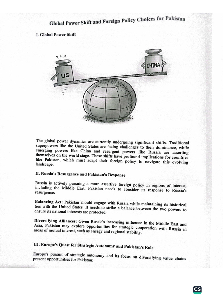 Global Power Shift and Pak FP | PDF