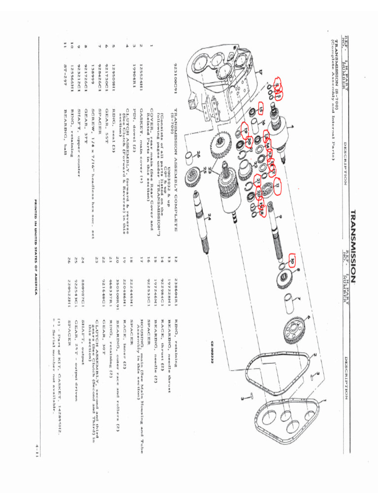 Hough h65c Loader Parts s700 Transmission | PDF