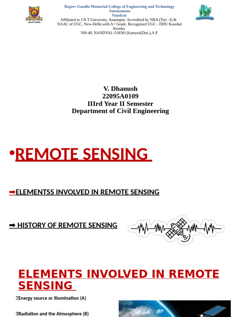 Remote Sensing Overview and History | PDF