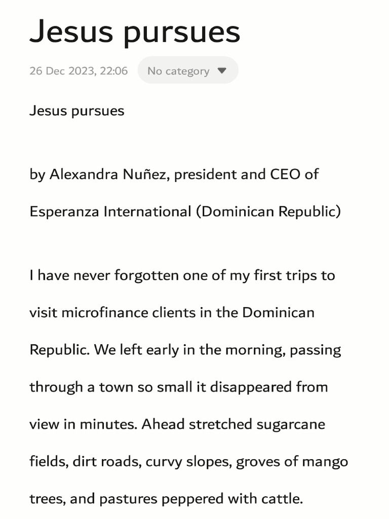 Jesus Persues | PDF