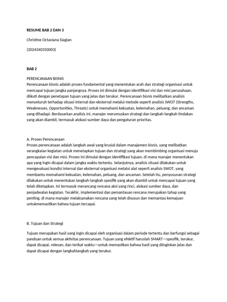 Christine_RESUME BAB 2&3 | PDF