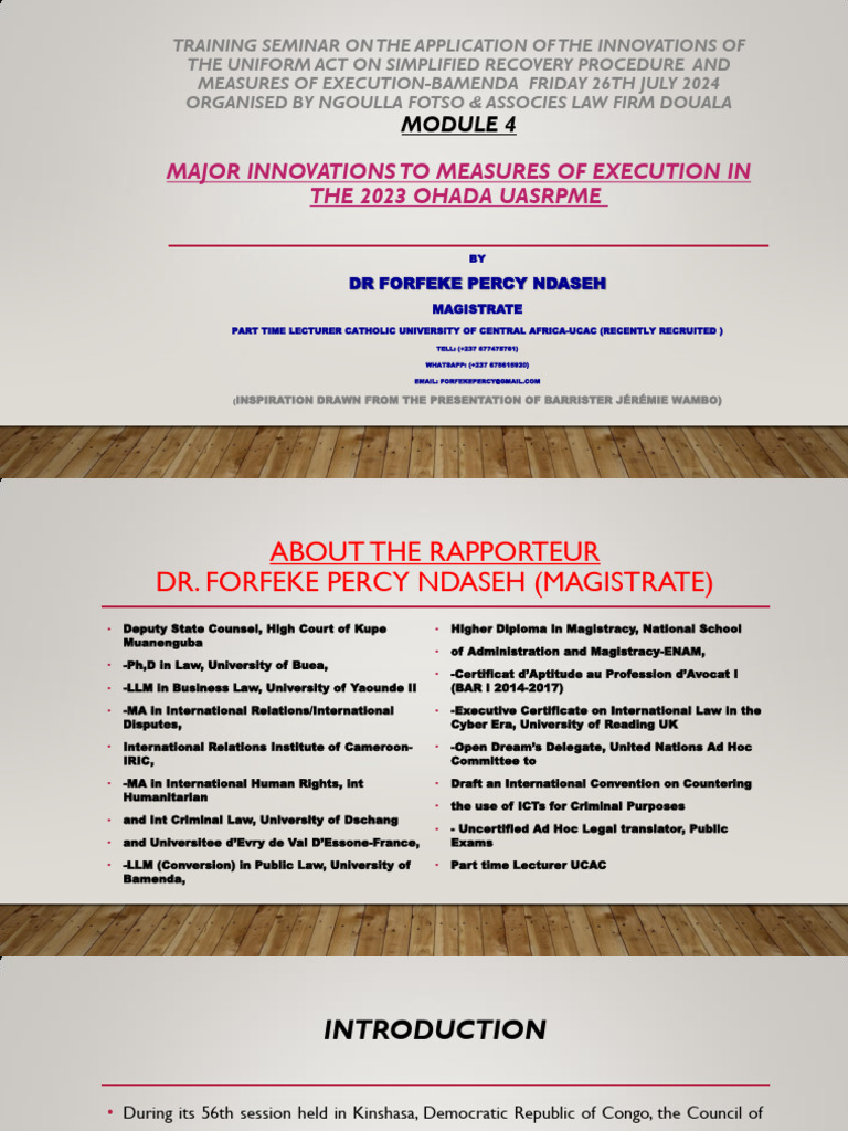 Major Innovations To Measures of Execution in The 2023 Uasrpme by DR ...