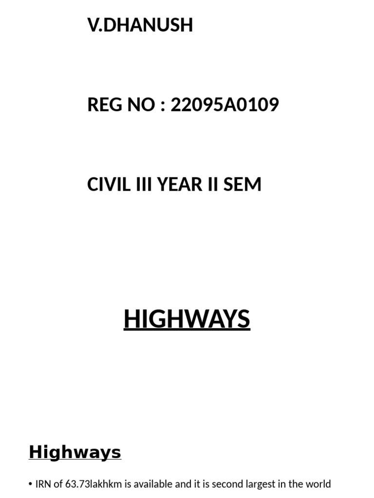Highway | PDF